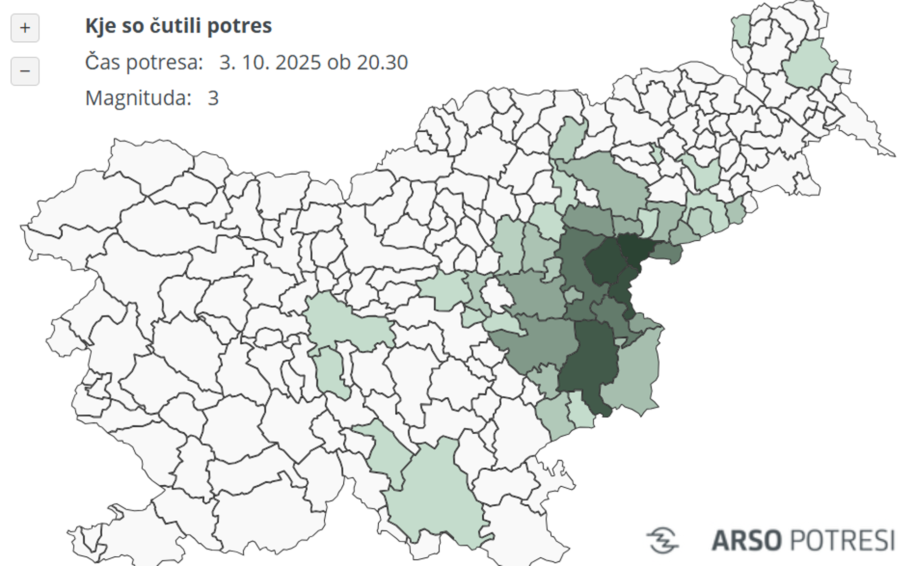 Tla so se kar dobro stresla, številni so čutili potres - Žurnal24