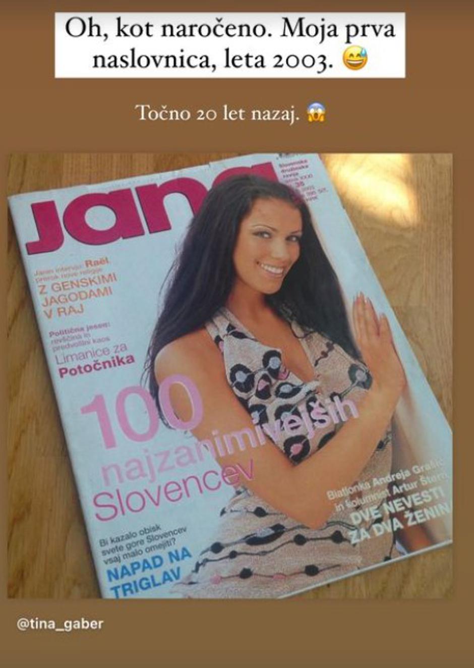 Tako je bila Tina Gaber videti pred dvajset leti - Žurnal24