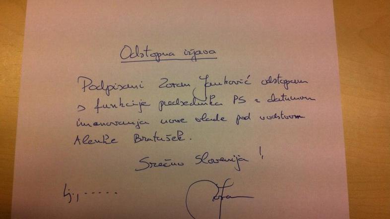 Janković podal odstopno izjavo - Žurnal24